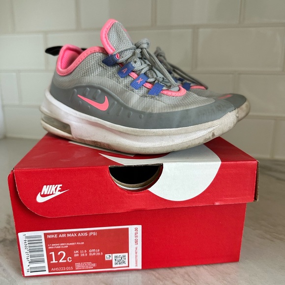Nike | Shoes | Nike Air Max Axis In Smoke Greysunset Pulse Size 2c ...